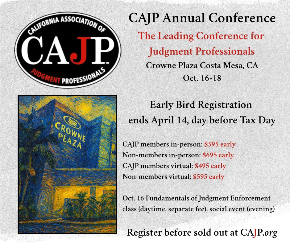 CAJP – California Association of Judgment Professionals